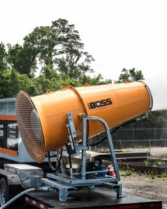 Our Largest Dust Control Cannon/Genset/Trailer Package | BossTek