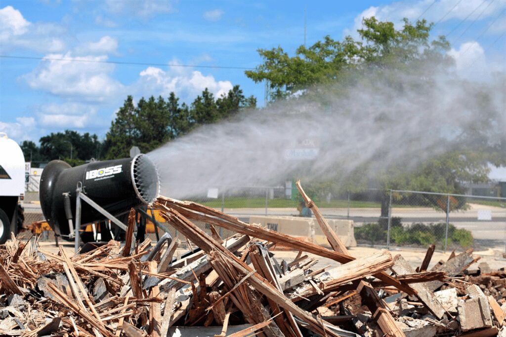 Recycler Controls Dust at C&D Recovery Facilities | BossTek