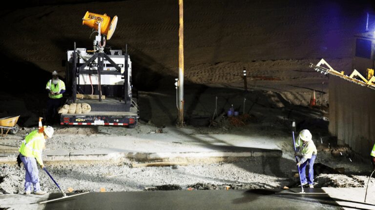 Concrete Paving Quality Standards Met Using Misting System
